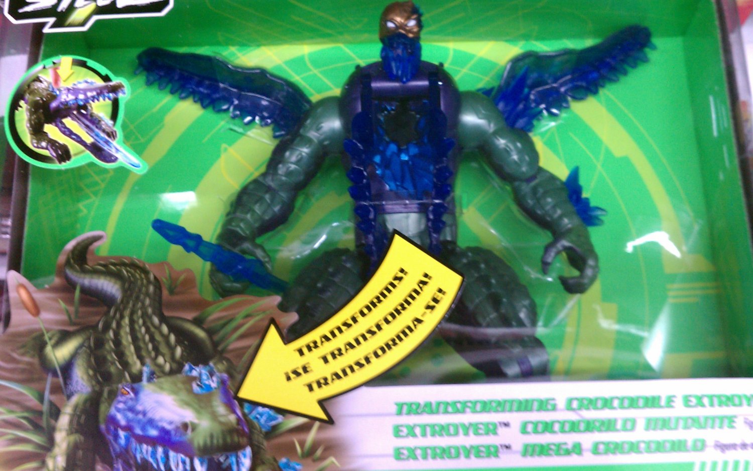 Mattel Max Steel N-Tek Adventures Transforming Crocodile Extroyer ...