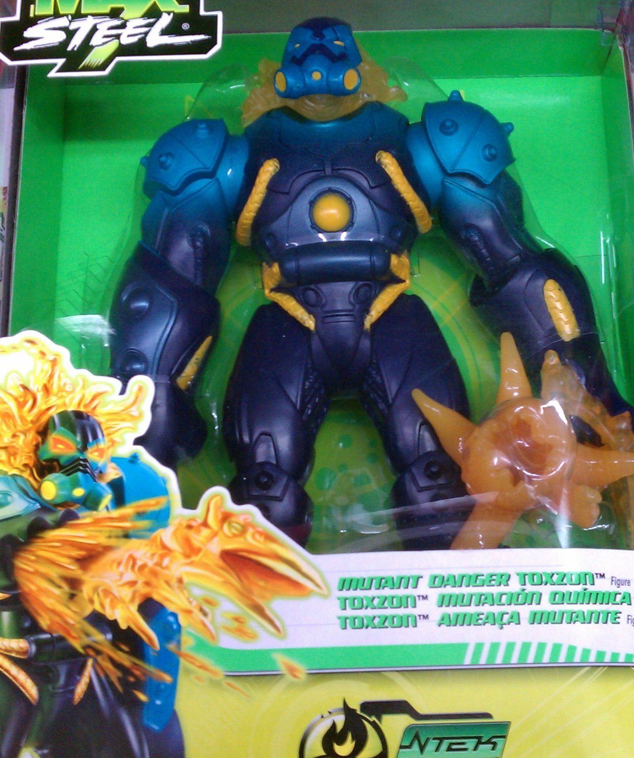 Mattel Max Steel N-Tek Adventures Mutant Danger Toxzon Toxson New Rare VHTF