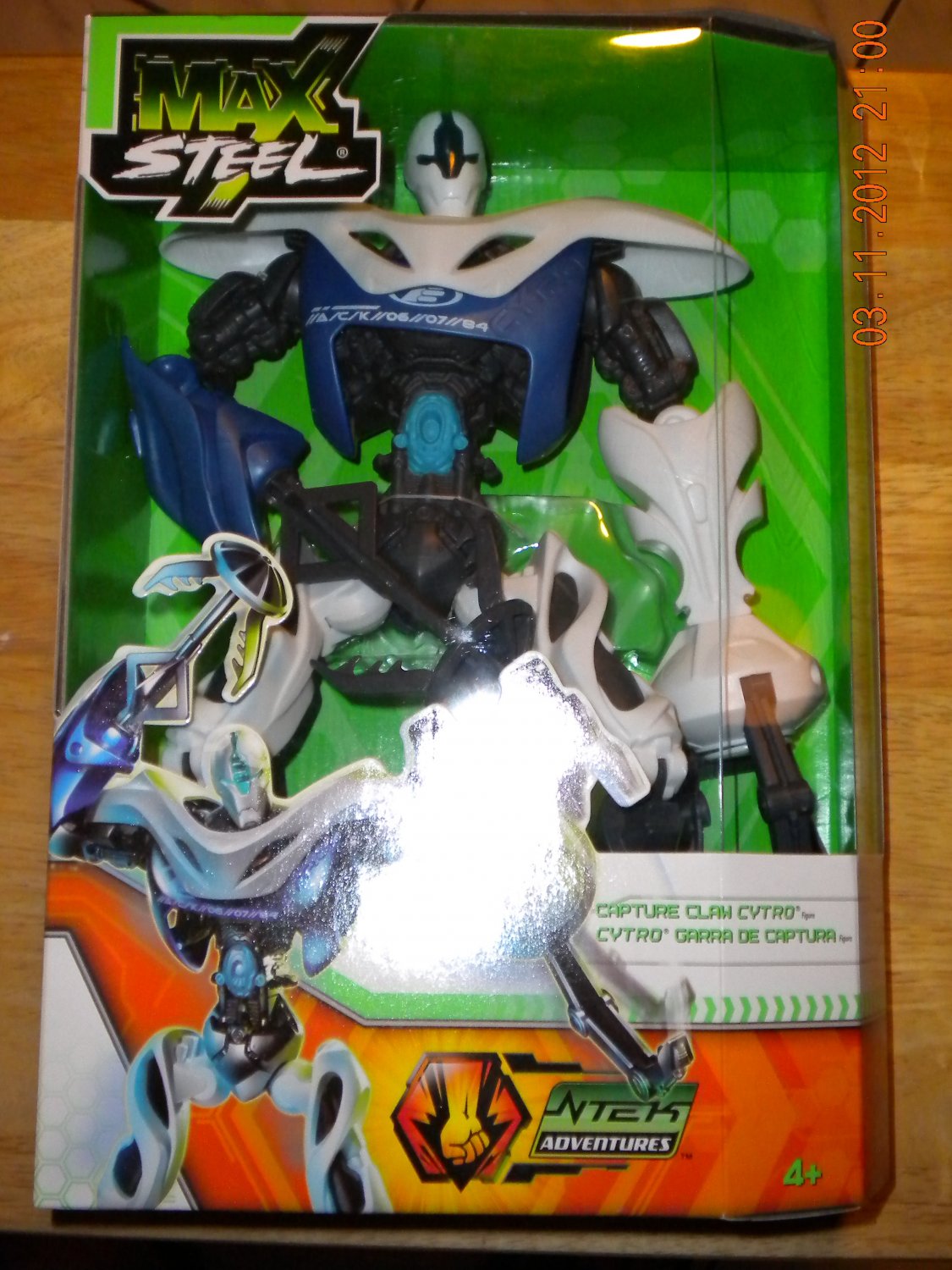 Mattel Max Steel N-Tek Adventures Capture Claw Cytro Figure New Rare VHTF