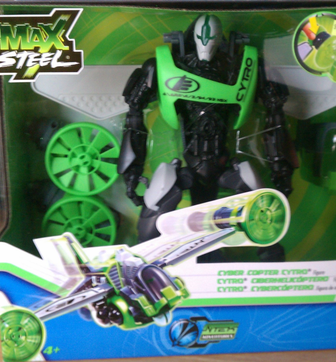 Mattel Max Steel N-Tek Adventures Cyber Copter Cytro Figure New Rare VHTF