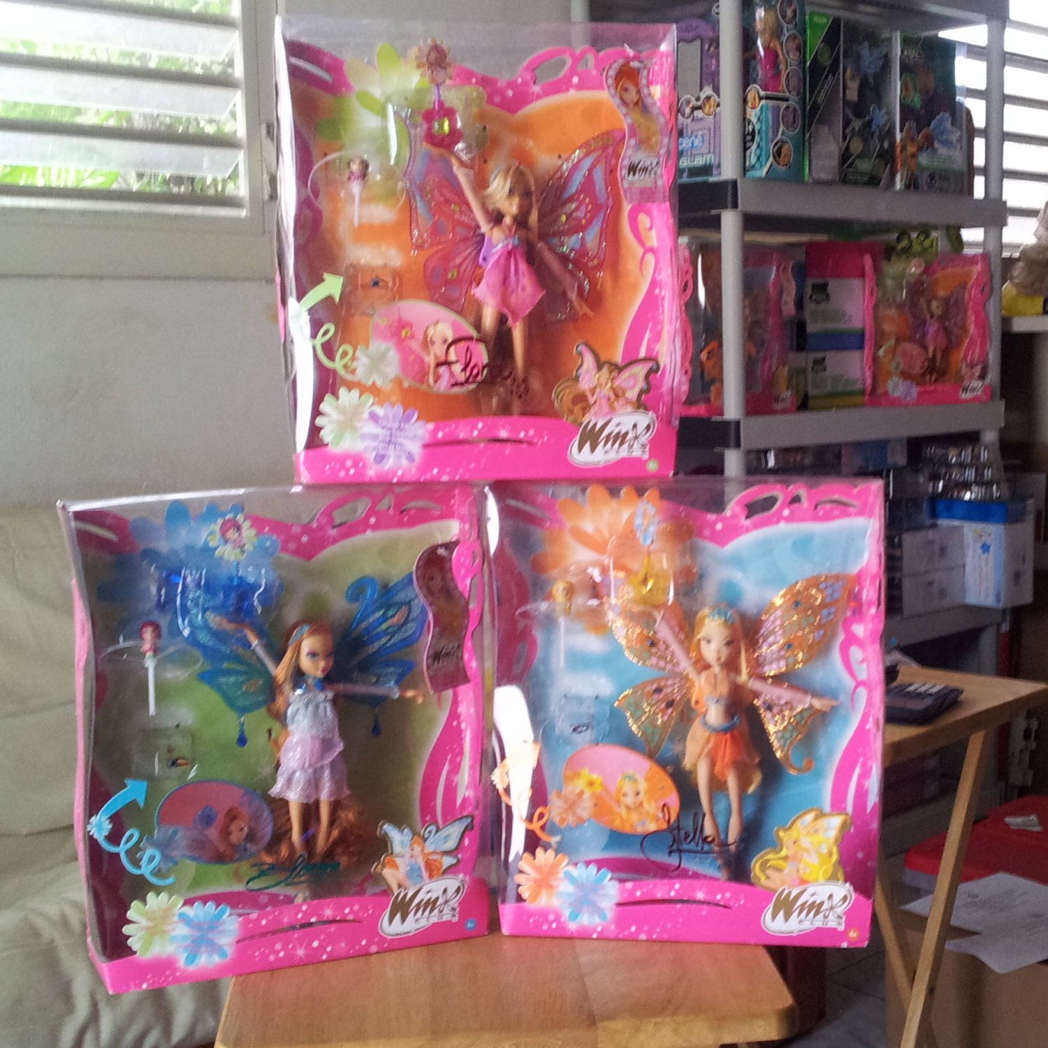 Winx Club Pixie Flight Complete Set Bloom Flora Stella