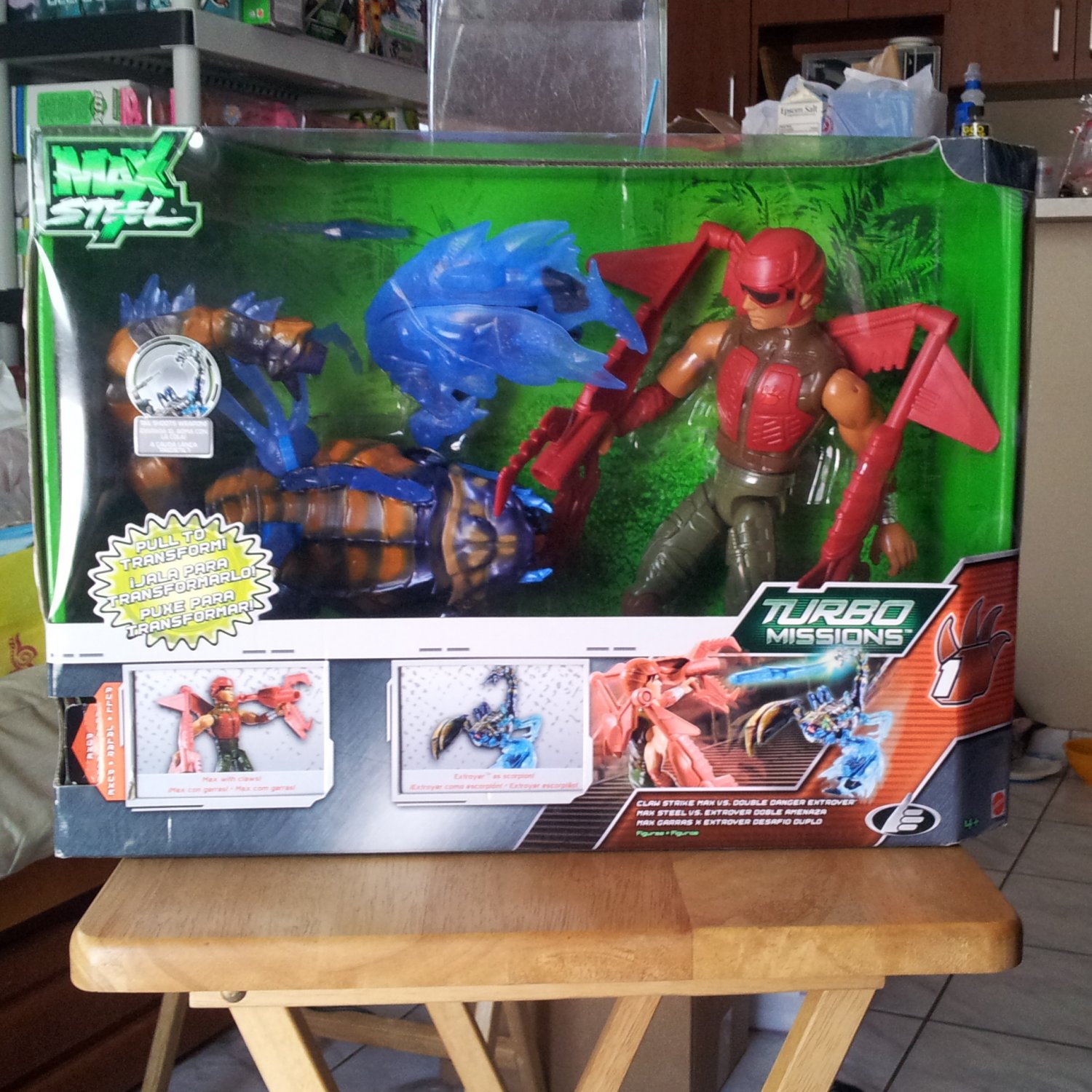 Mattel Max Steel Turbo Missions Claw Strike Max vs Double Danger ...