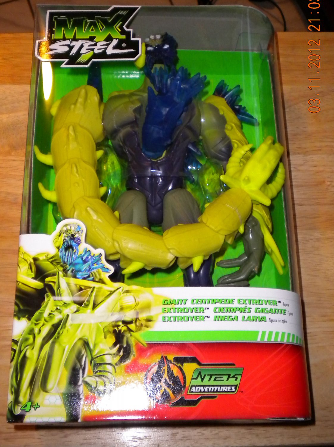Mattel Max Steel N-Tek Adventures Giant Centipede Extroyer Figure New ...