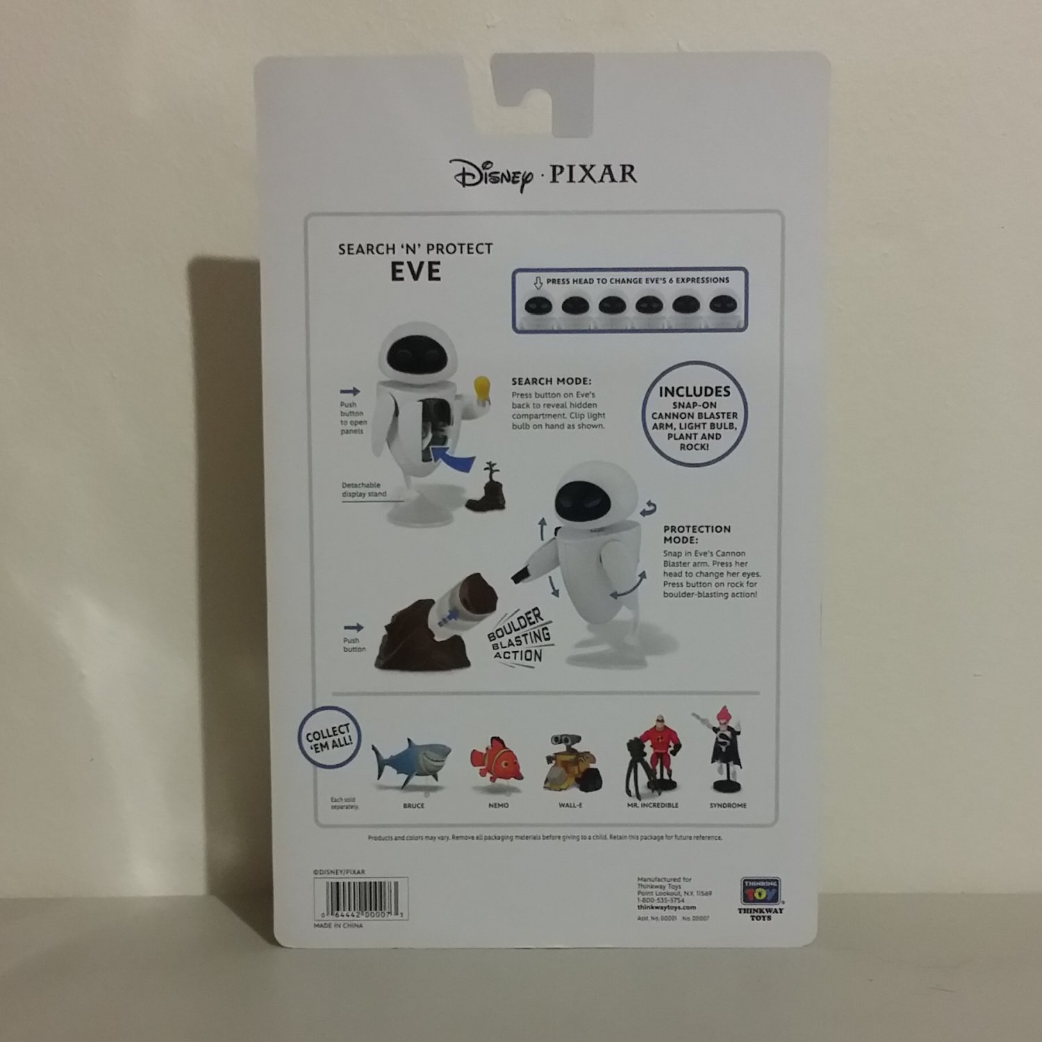 Disney Pixar's Cube 'N' Stack Wall-E and Search 'N' Protect Eve Set of ...
