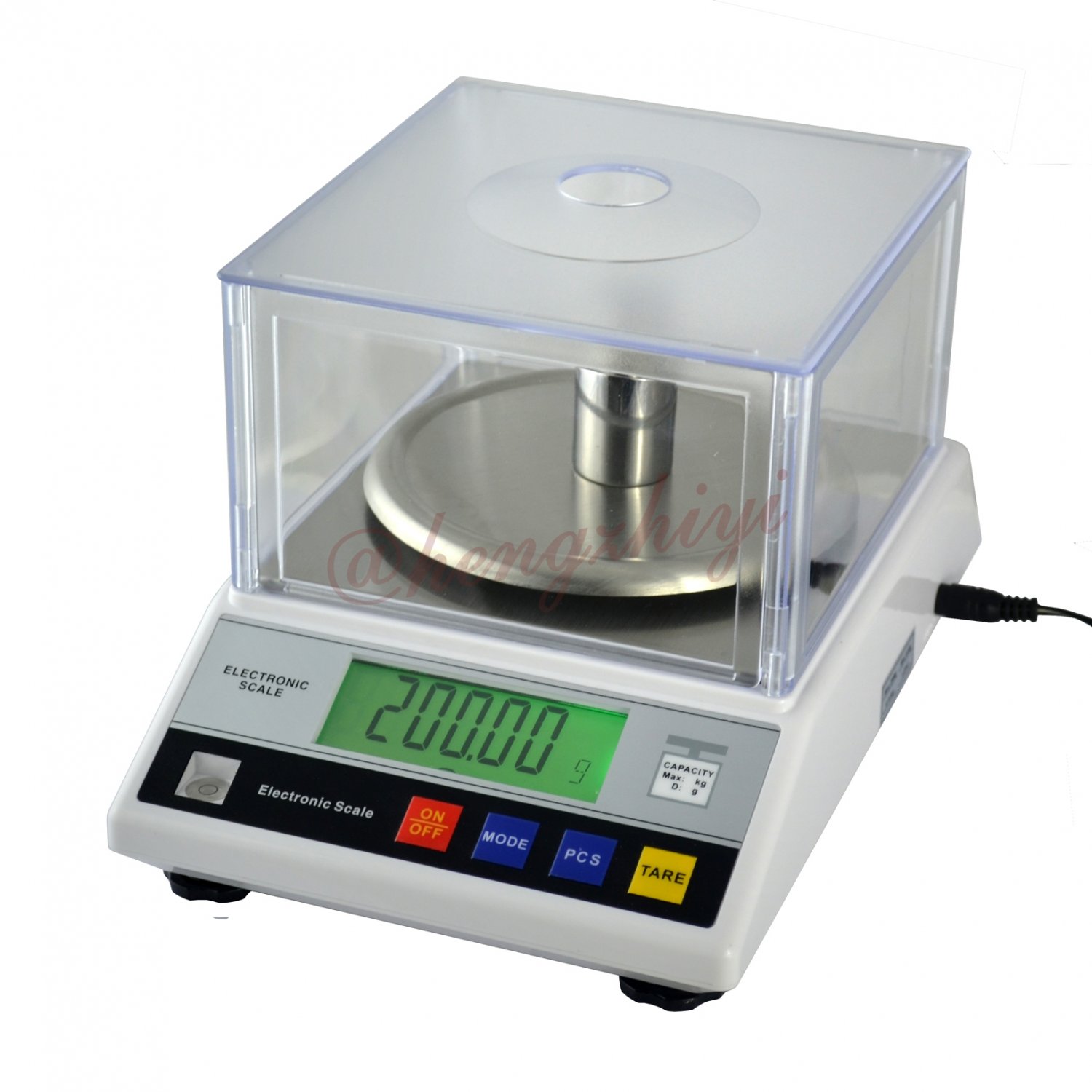 2000g x 0.01g High Precision Digital Scale Balance w Wind Shield ...