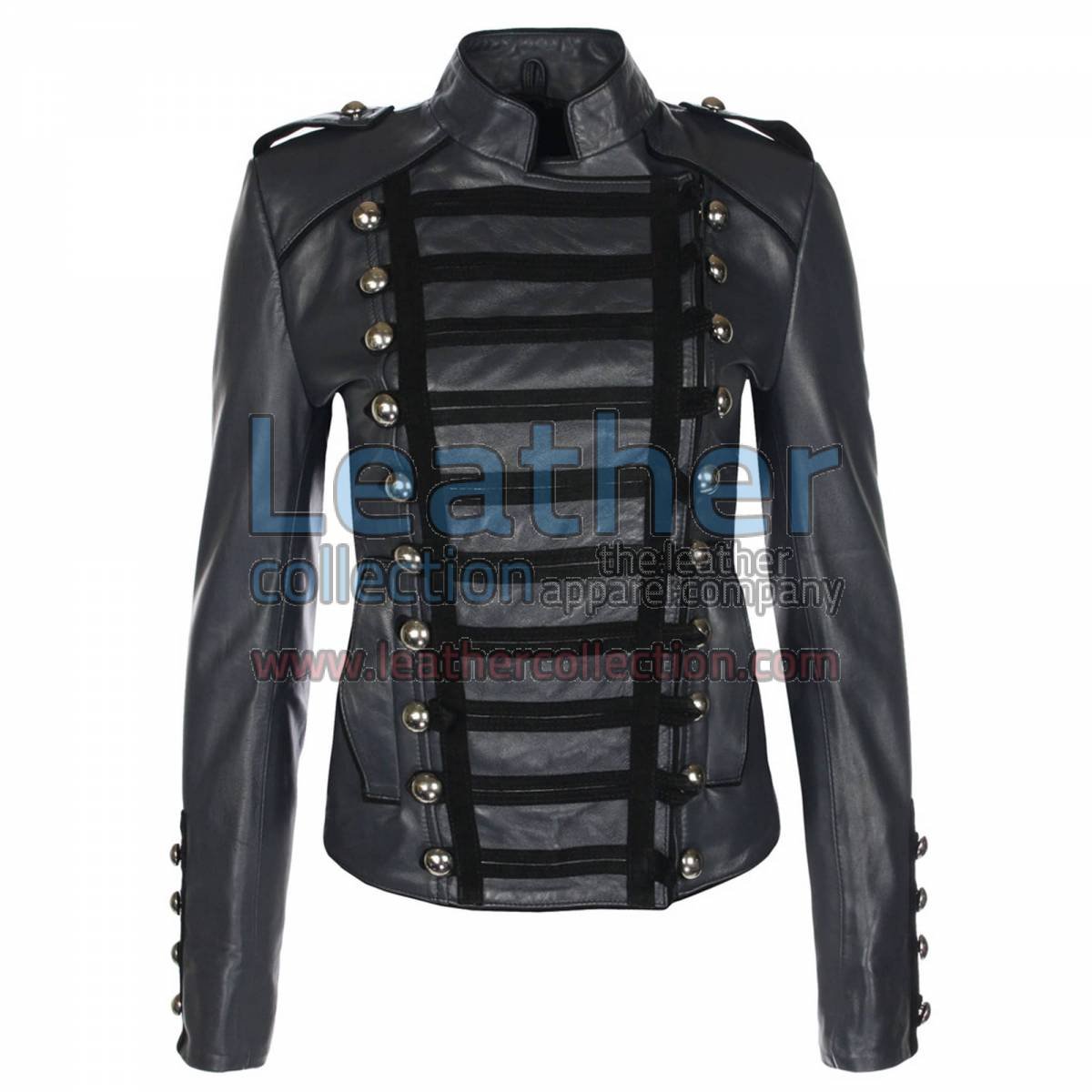 Princess Charcoal Leather Jacket