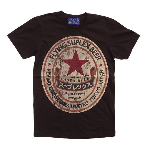 FLYING SUPLEX hot new design vintage style o neck t shirt FM25