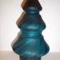 BLENKO HANDMADE GLASS SEABREEZE BLUE SATIN 9.5" CHRISTMAS TREE Made in ...