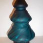 BLENKO HANDMADE GLASS SEABREEZE BLUE SATIN 9.5" CHRISTMAS TREE Made in ...