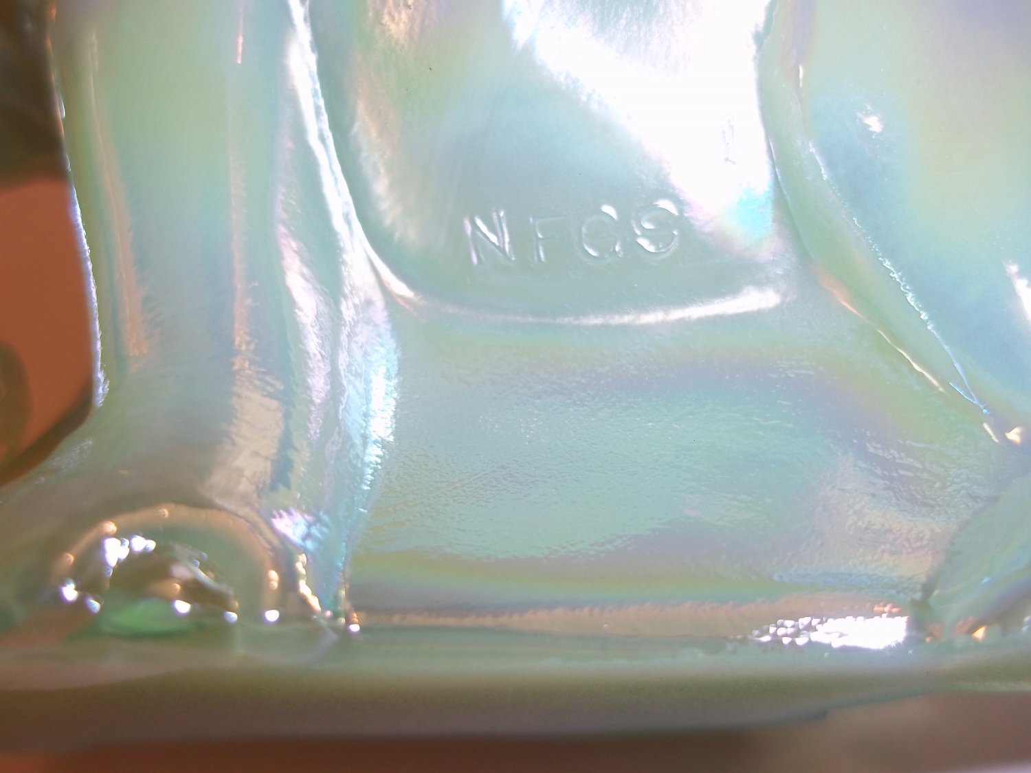 Fenton Glass Jadeite Jade Green Carnival Working Worker Elephant ...