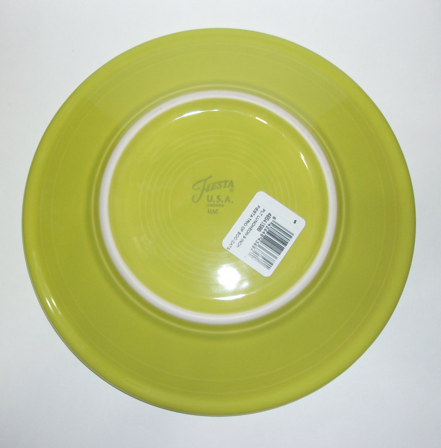 FIESTA Fiestaware Porcelain Halloween Trio Boo Cats Lemongrass Luncheon ...