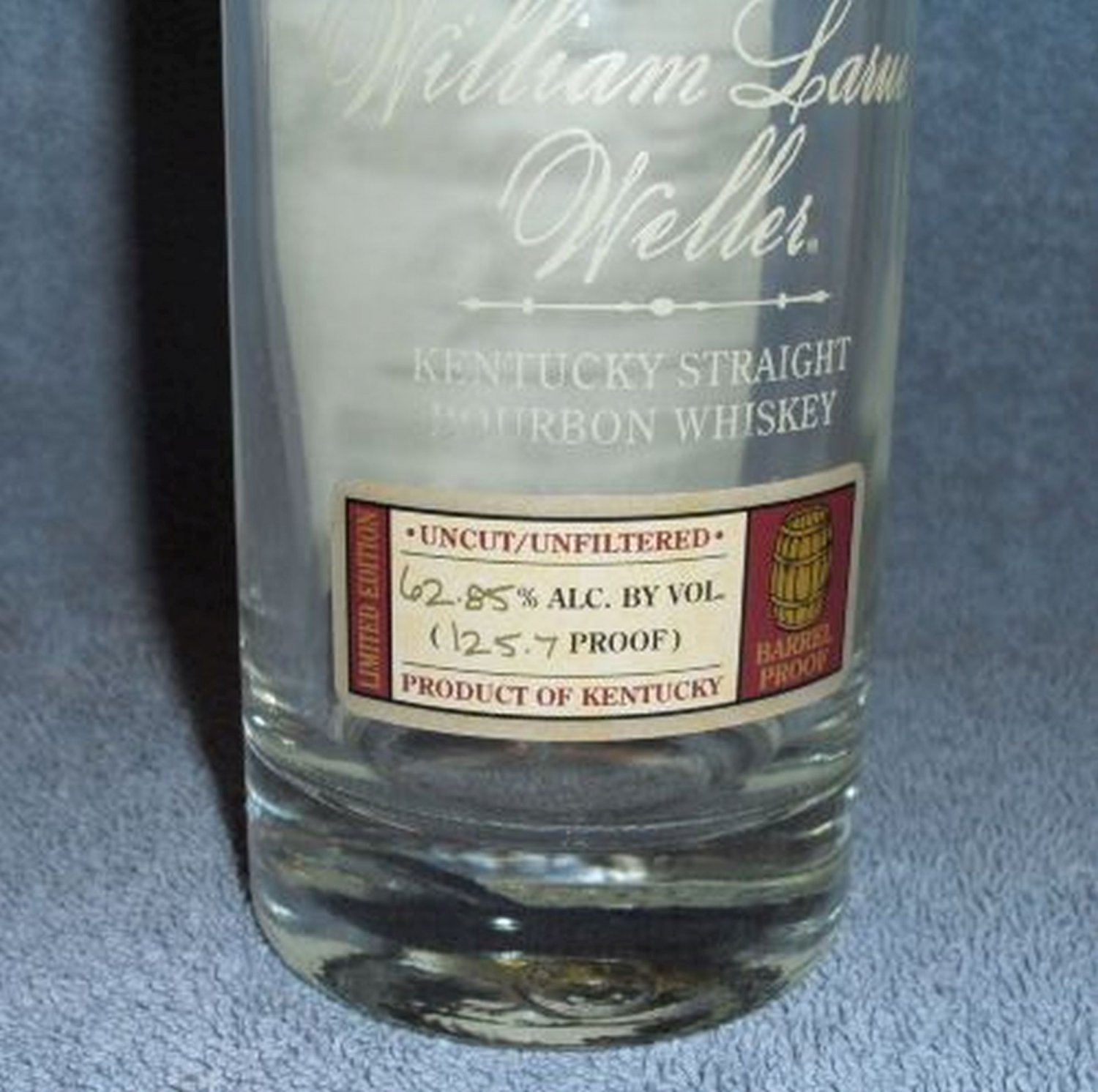 William Larue Weller Pappy Van Winkle Distillery Empty Bottle