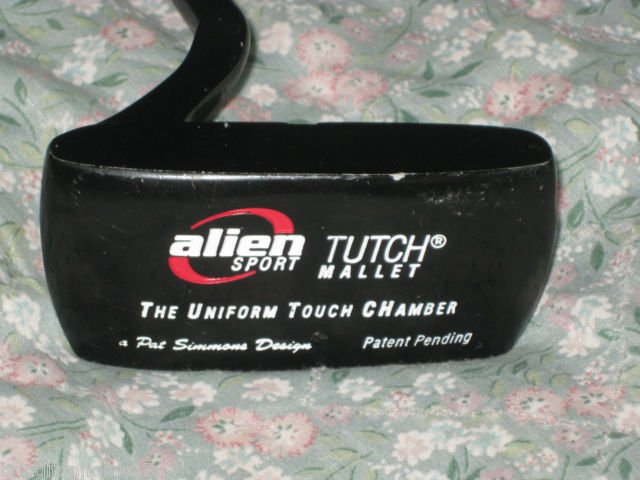 ALIEN SPORT TUTCH MALLET UNIFORM TOUCH CHAMBER PUTTER GOLF CLUB LH 34"