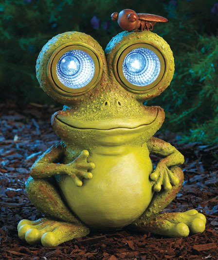 Solar Frog Garden Yard Decor