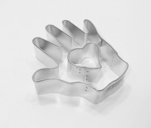 Heart in Hand Cookie Cutter