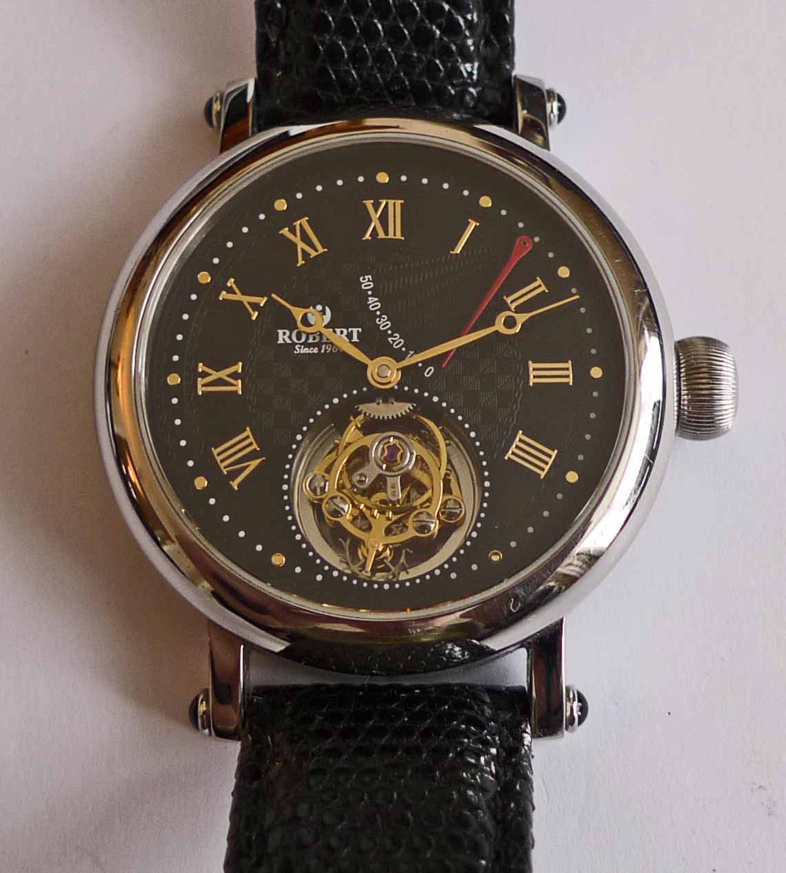 Mechanical Tourbillon Watch Steampunk Tourbillon Watch with a Real 1 ...