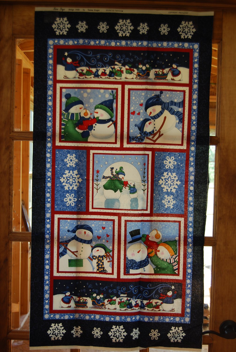 Snowman Christmas Panel from Marcus Fabrics