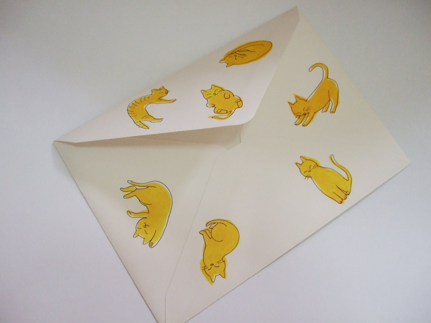 Yellow Cat Envelope