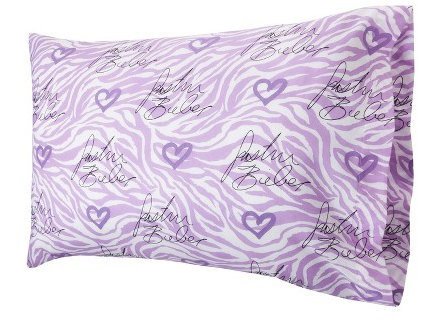 Justin Bieber Purple 4pc Comforter and Sheet Set / Sheets / Bieber Fever!