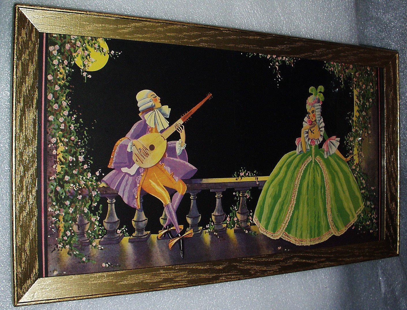 Mary Gold or Tsanya Artist Edwardian Lady Man Playing Mandolin The Song ...