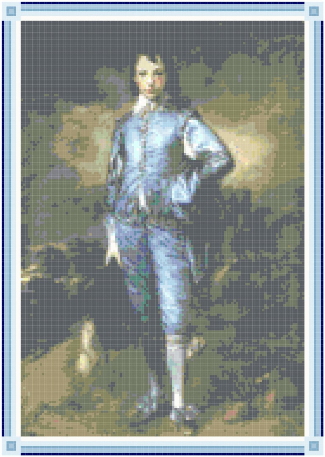 The Blue Boy Pattern Chart Graph