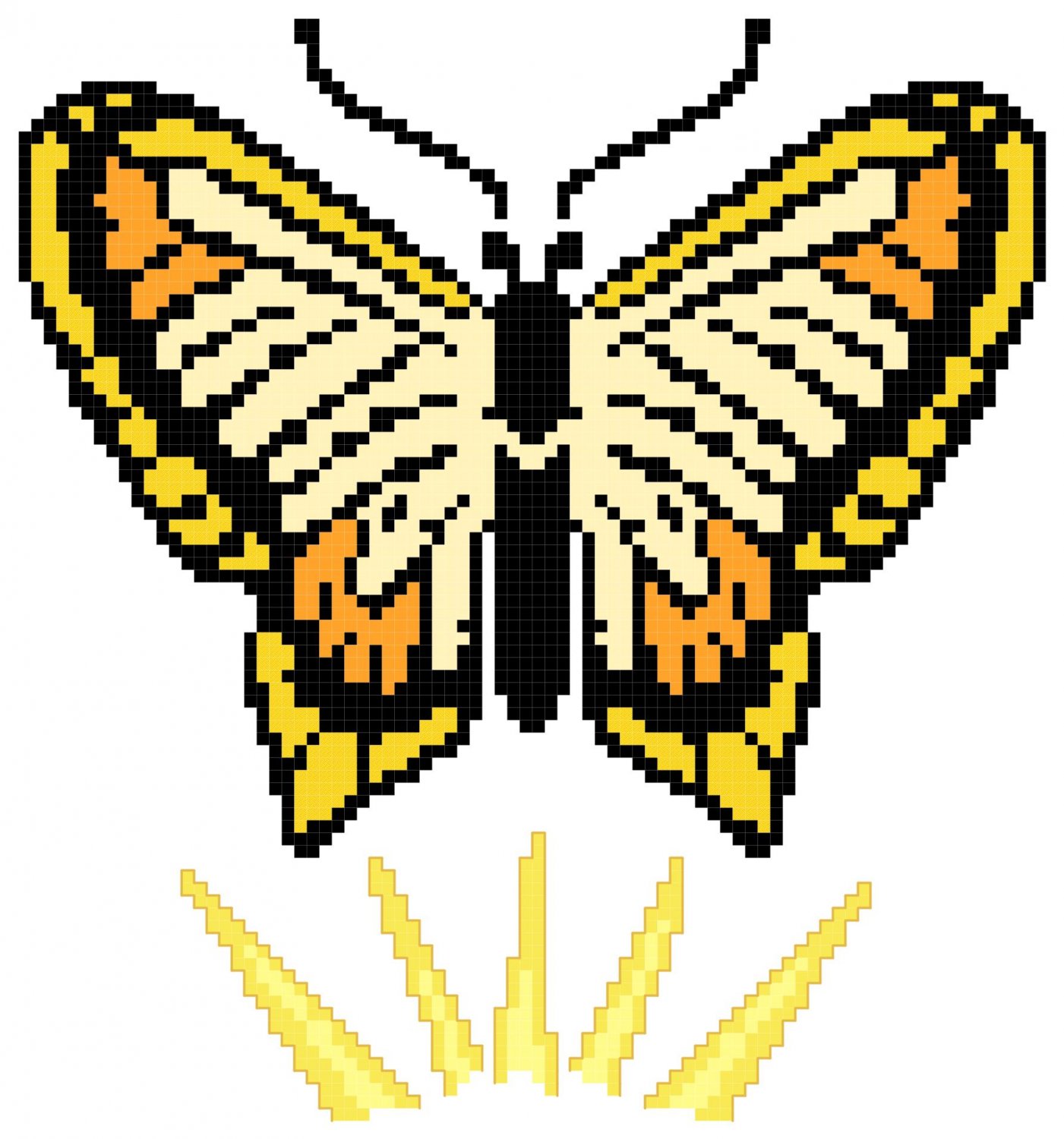 Resurrection Butterfly Symbol Pattern Chart Graph