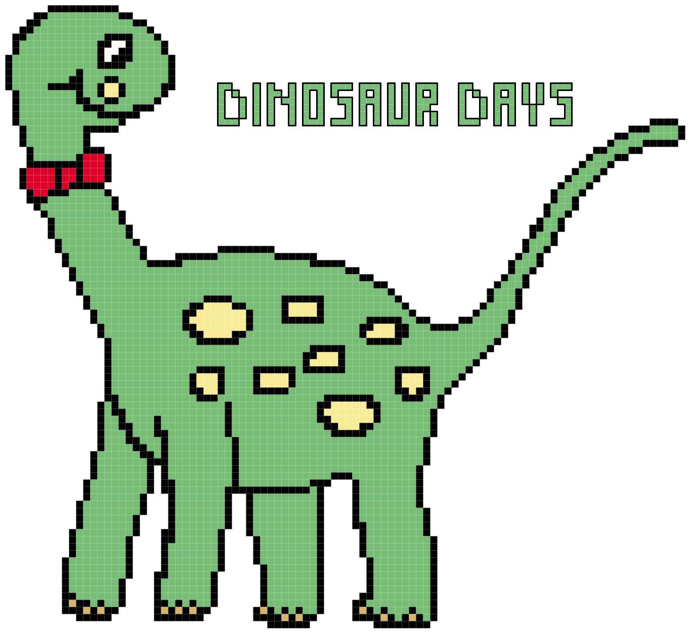 Dinosaur Days Pattern Chart Graph