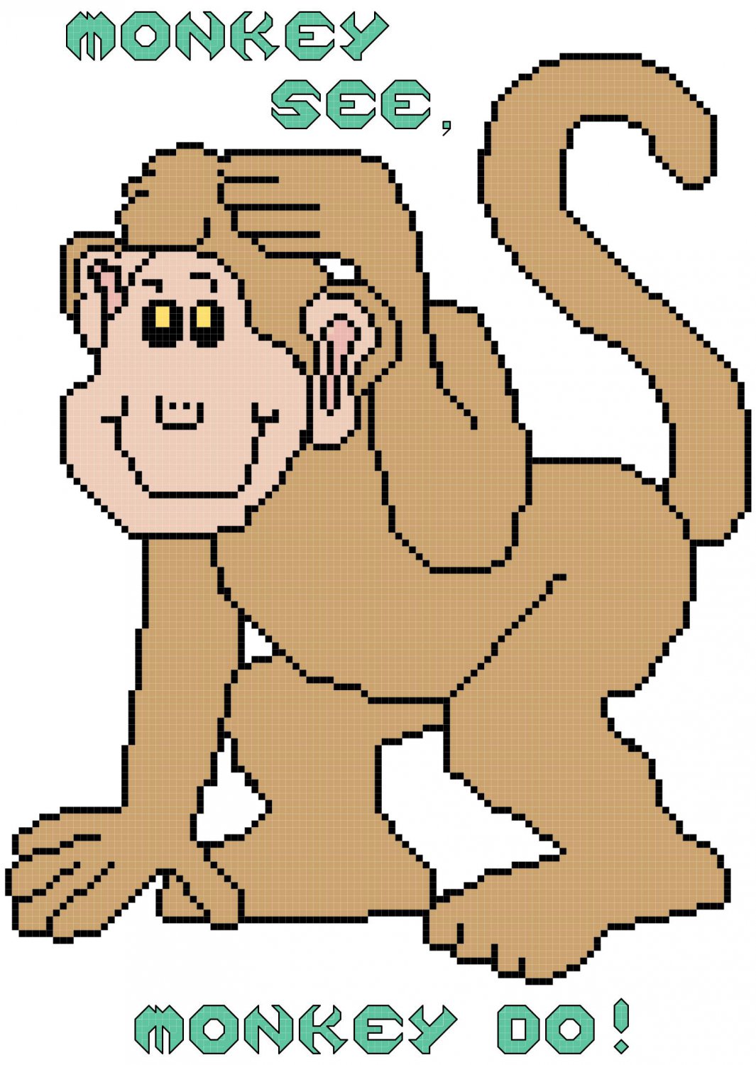 Monkey See, Monkey Do Pattern Chart Graph