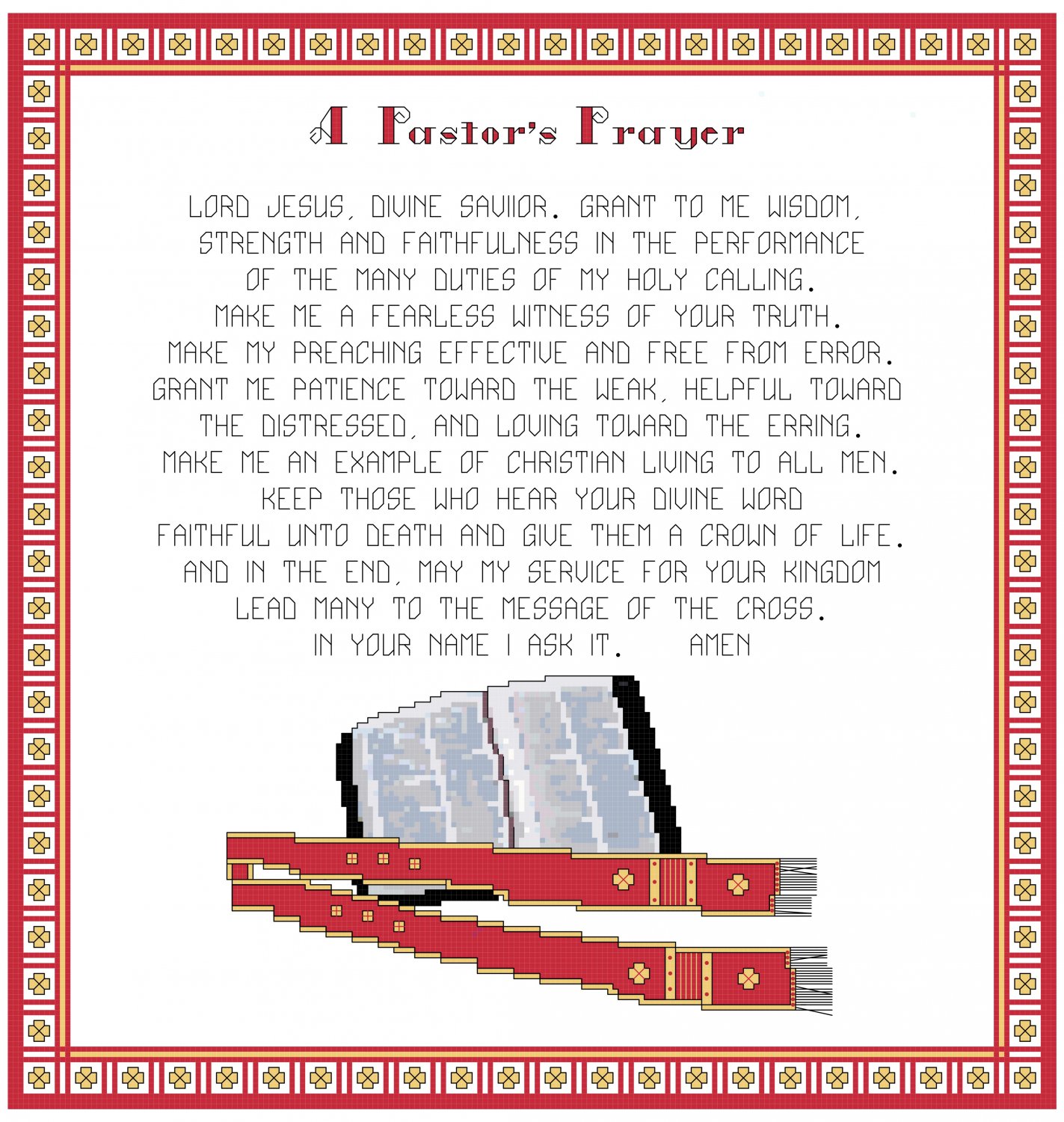 A Pastor's Prayer Pattern Chart Graph