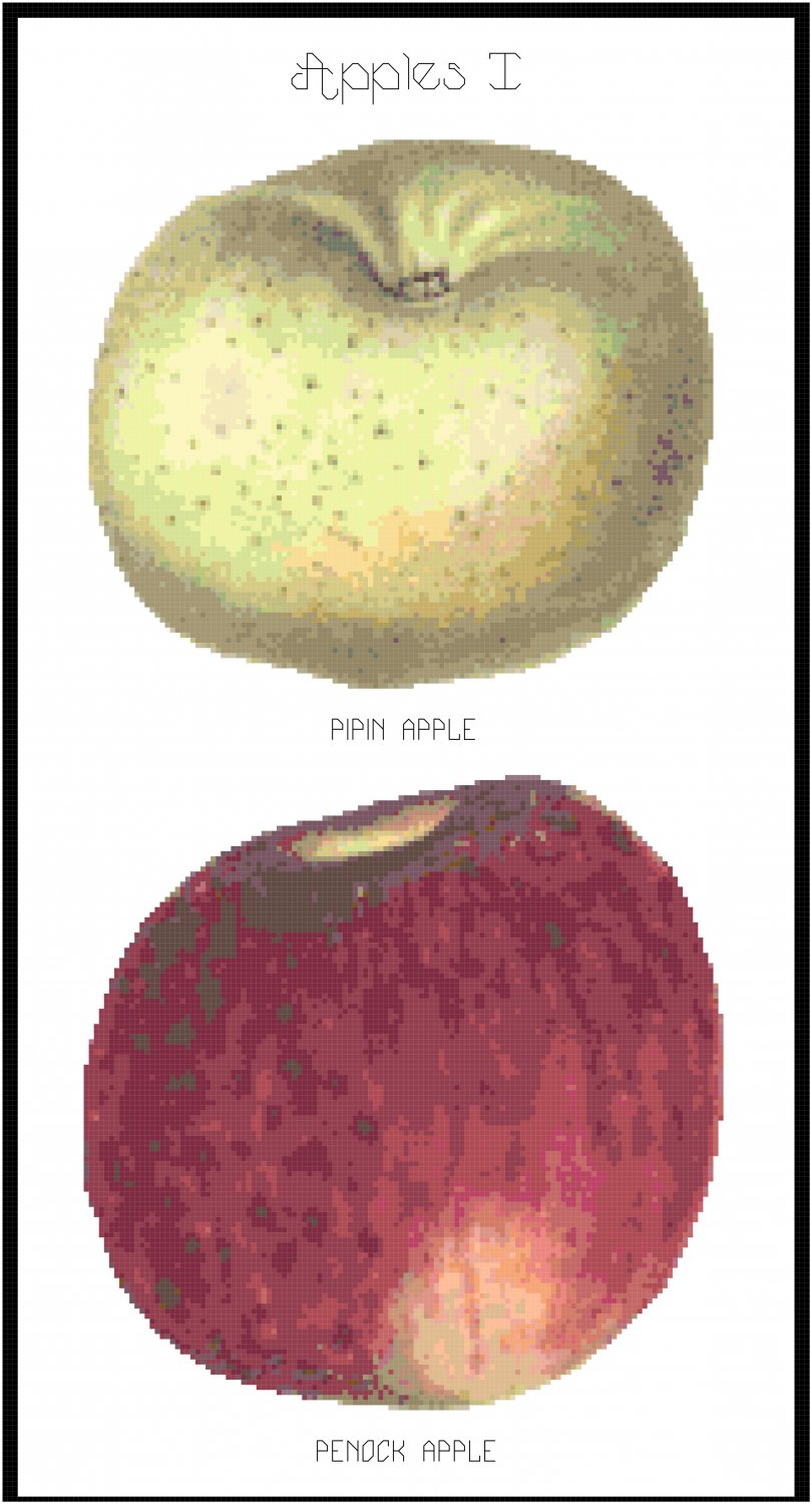 Apples I Pattern Chart Graph