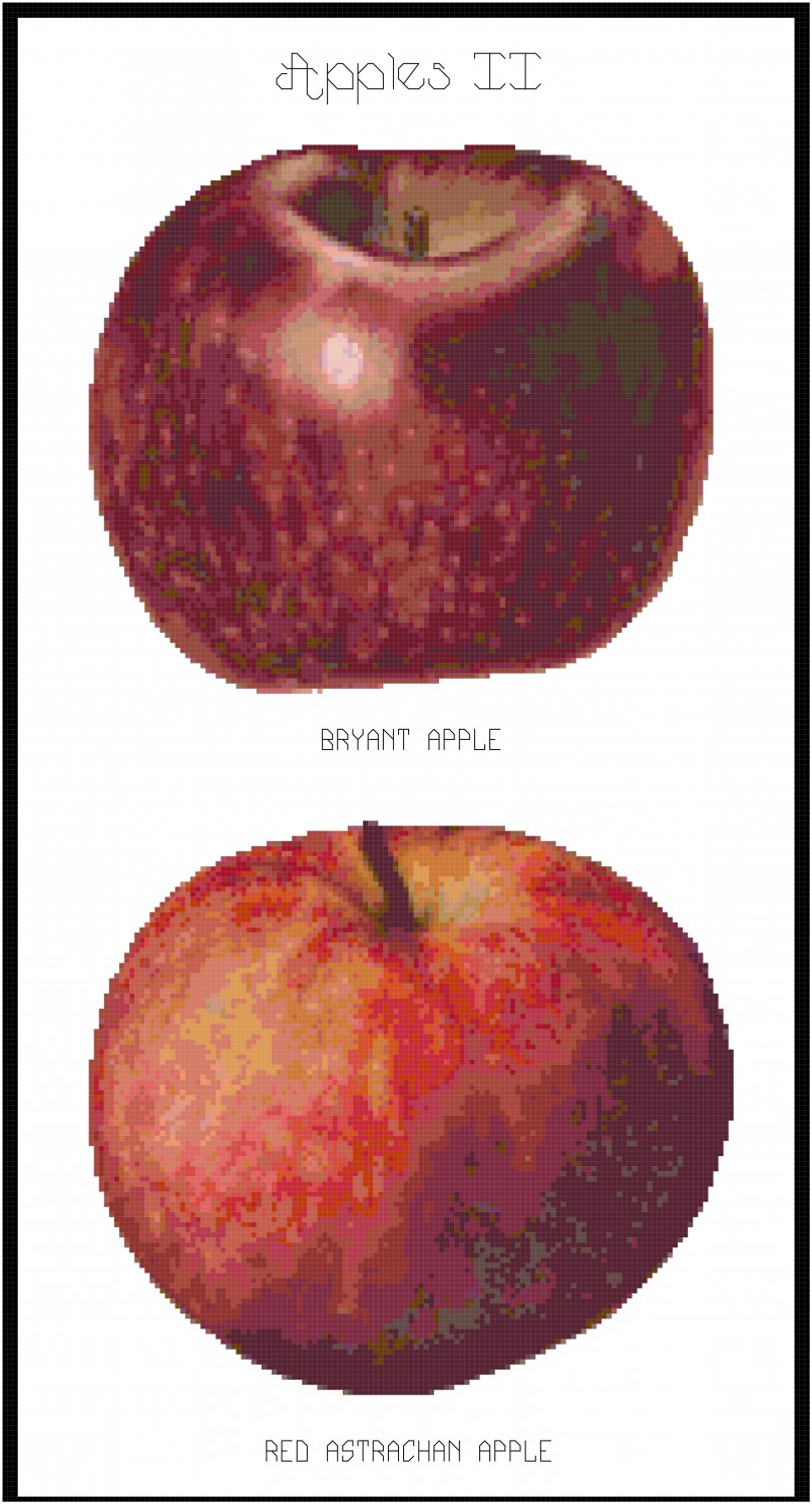 Apples 2 Pattern Chart Graph