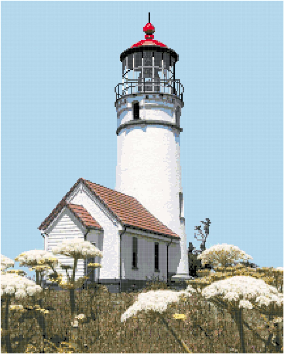Cape Blanco Lighthouse, OR Pattern Chart Graph