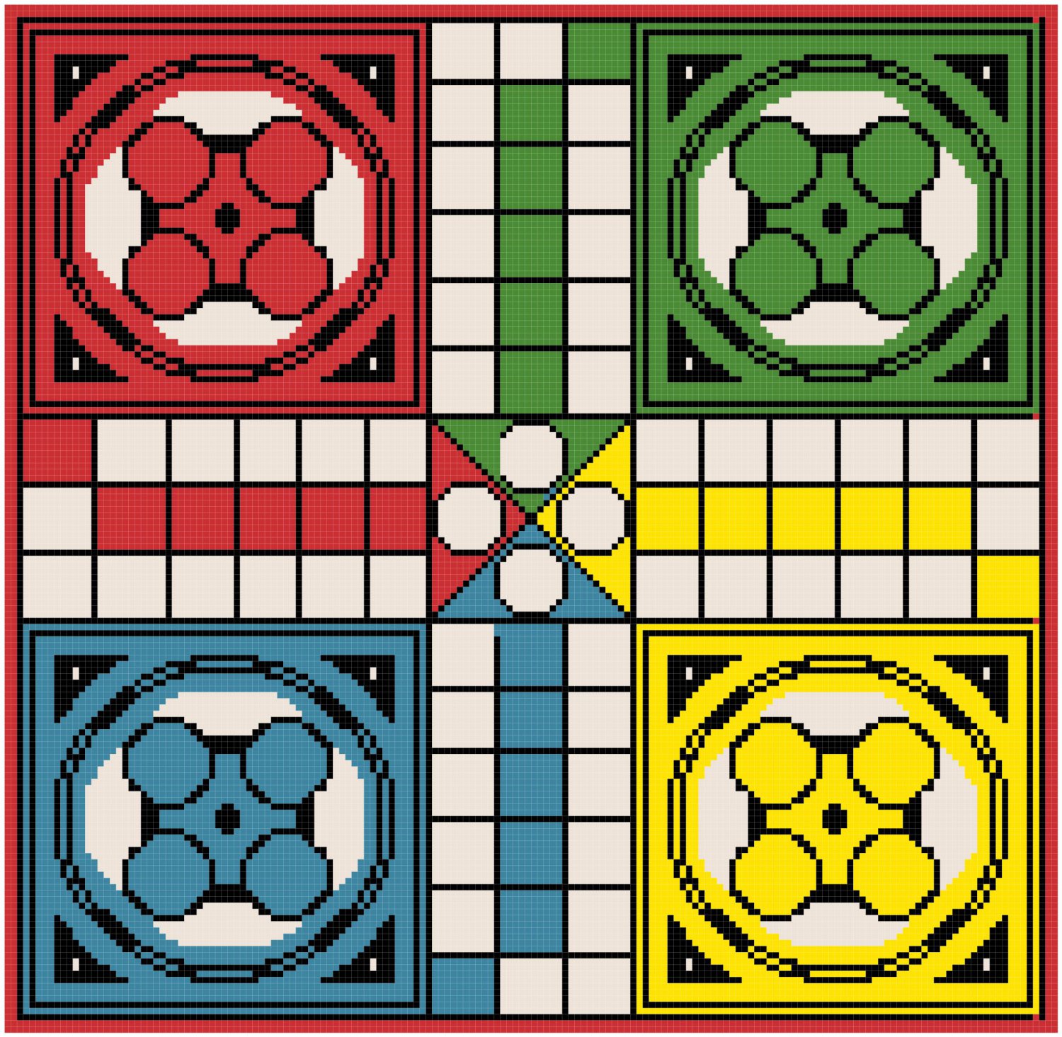 Parcheesi Board Pattern Chart Graph