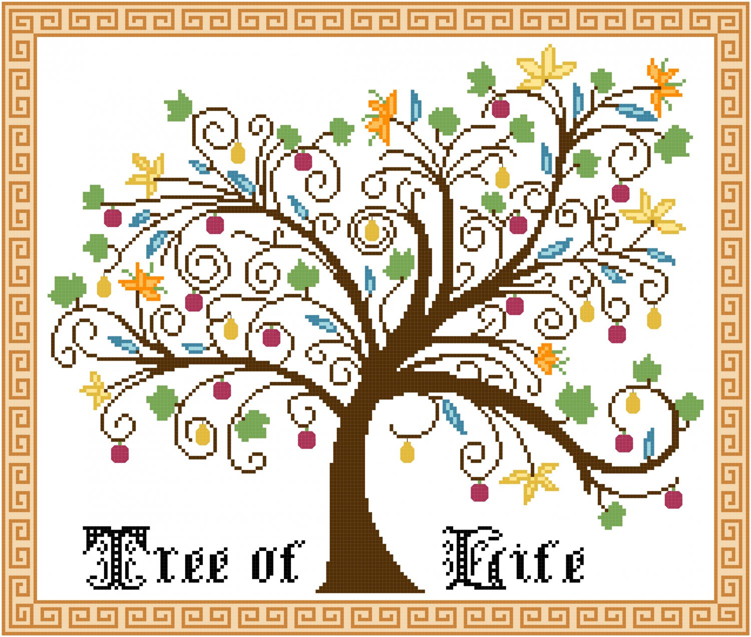 Tree of Life 3 Pattern Chart Graph