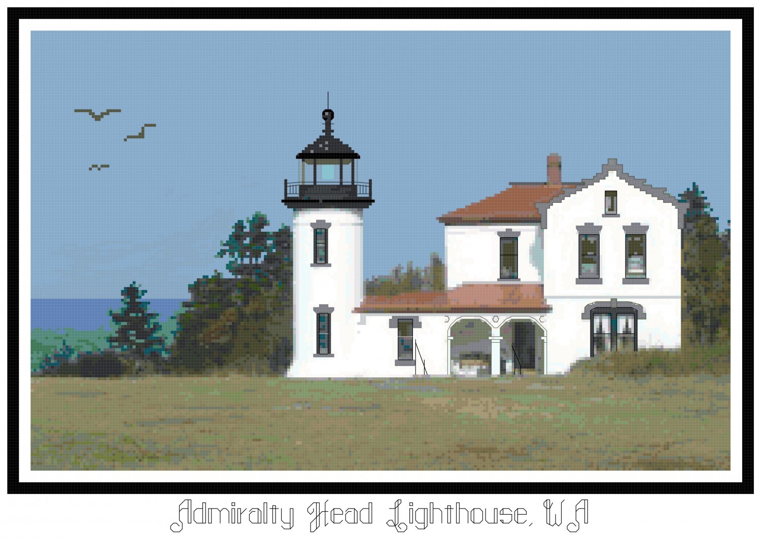 Admiralty Head Lighthouse, WA Pattern Chart Graph