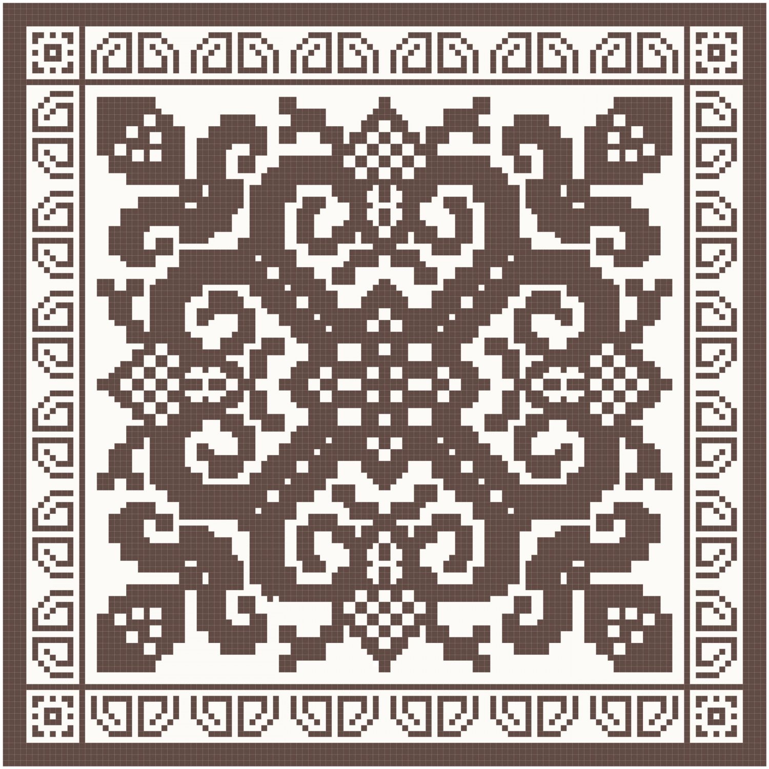 Tile Design 5 Pattern Chart Graph