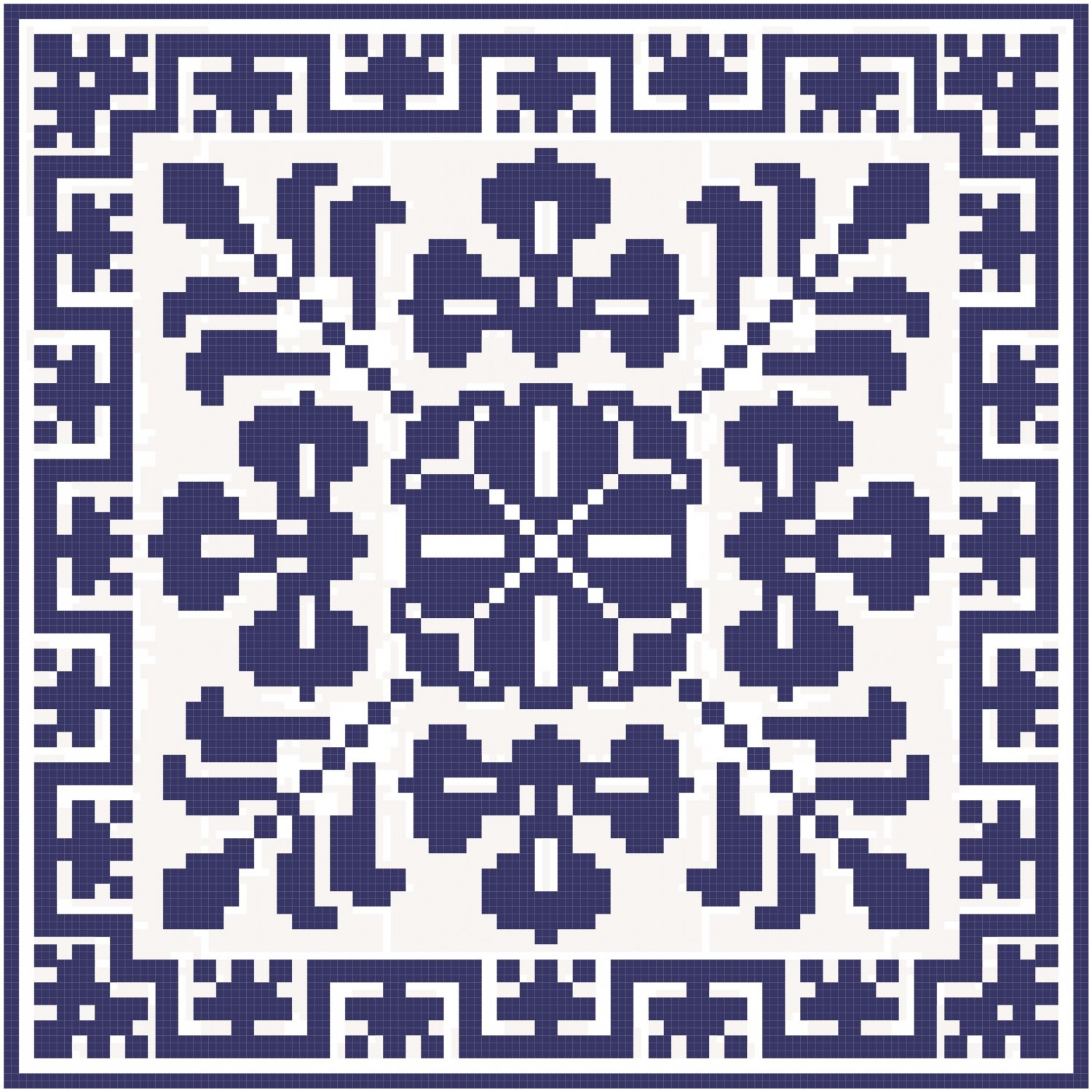 Tile Design 2 Pattern Chart Graph