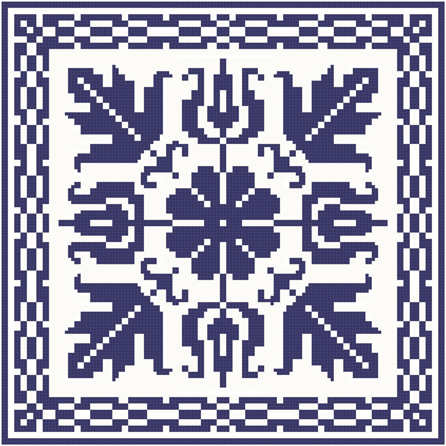 Tile Design 1 Pattern Chart Graph