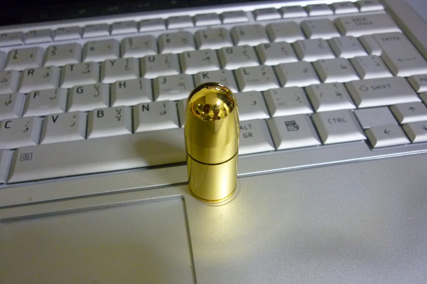 4GB COOL GOLDEN BULLET Flash Memory Stick Thumb Drive