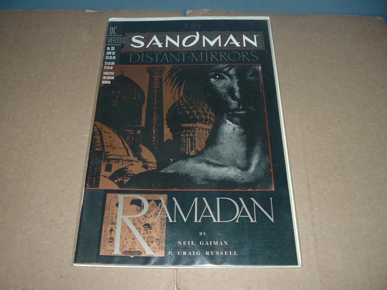 Sandman #50 (DC Vertigo Comics) by Neil Gaiman, great "Ramadan" SOLO ...