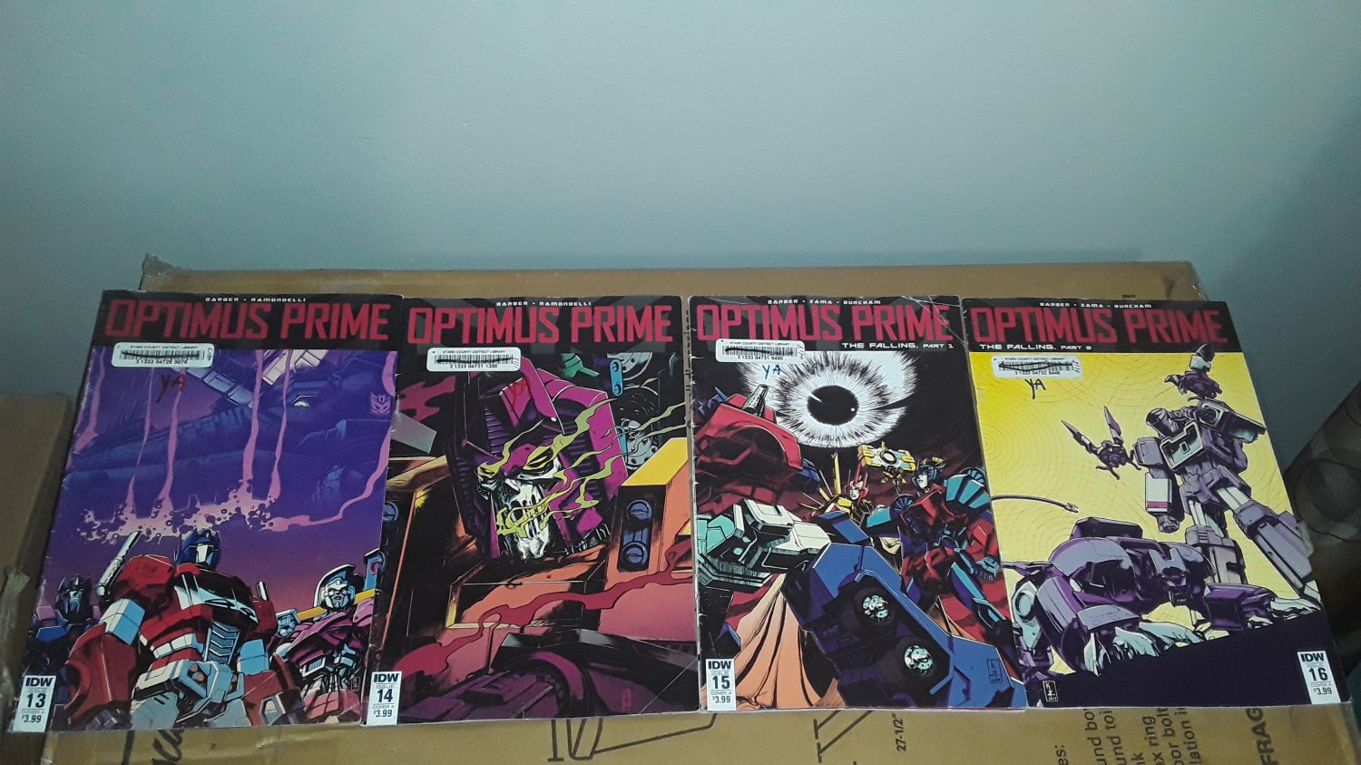 Optimus Prime comic book lot (IDW Comics) Issues #13, 14, 15, 16 full ...