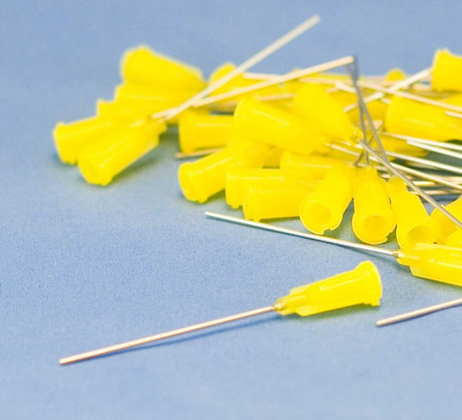 Dispensing Needle 20ga 0.025id x 1-1/2" Tip Yellow 50pc