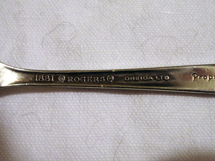 Proposal demitasse spoon 1881 Rogers Oneida Ltd vintage silverplate hc1928