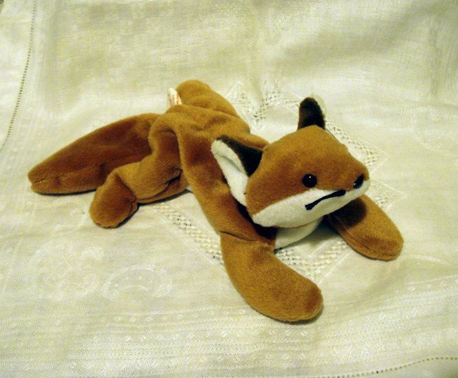 Sly the fox 1996 Ty Beanie Baby toy retired mint hc2420