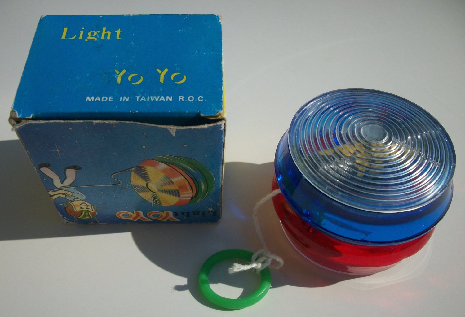 Rare Vintage Red Blue Green Light Up Yoyo 1987 Made In Taiwan