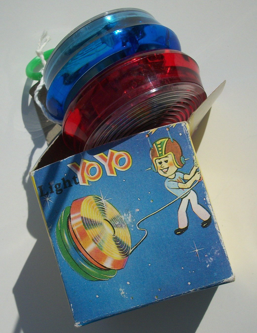 Rare Vintage Red Blue Green Light Up Yoyo 1987 Made In Taiwan