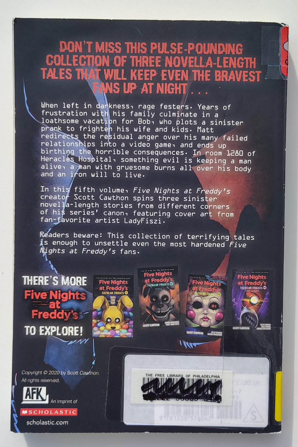 Five Nights at Freddys Book Fazbear Frights #5 BUNNY CALL Book