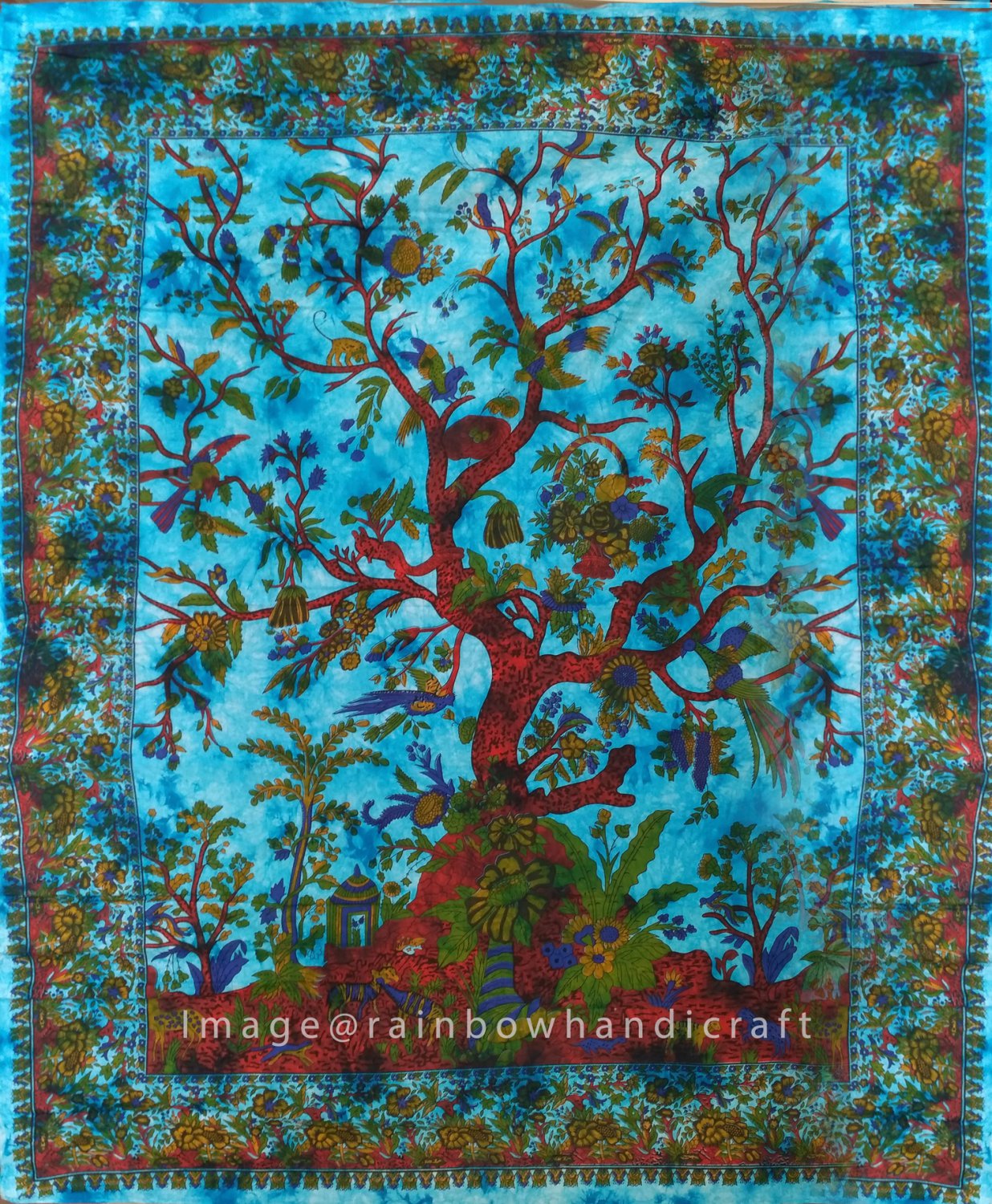 Celtic Tree of life Tapestry backdrop wall hanging bedspread gypsy home ...