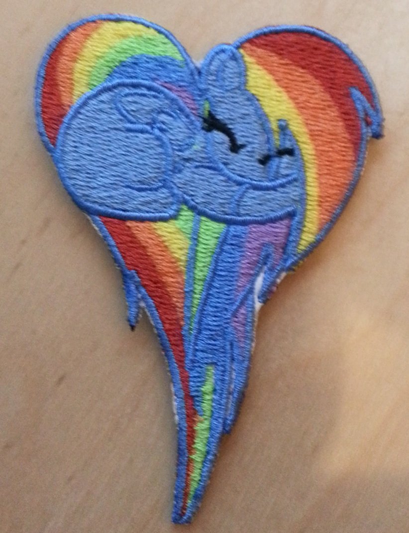 Rainbow Dash Heart Patch