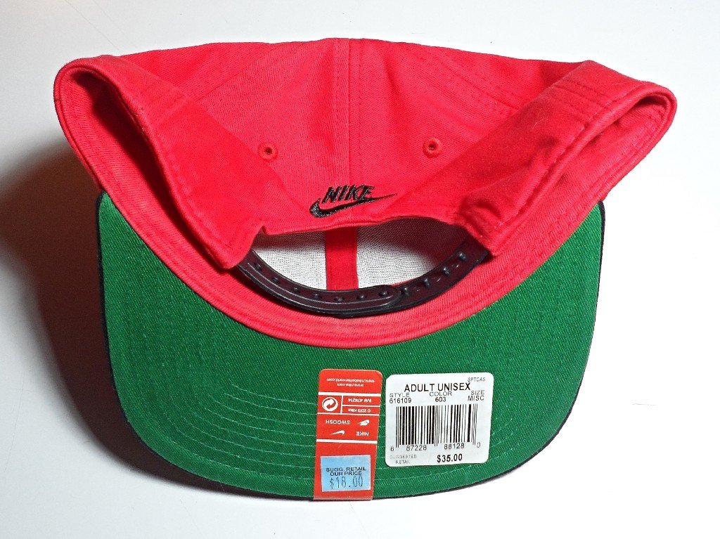 Nike “Hit & Run” Adjustable Snapback Red / Black / White Baseball Hat Cap